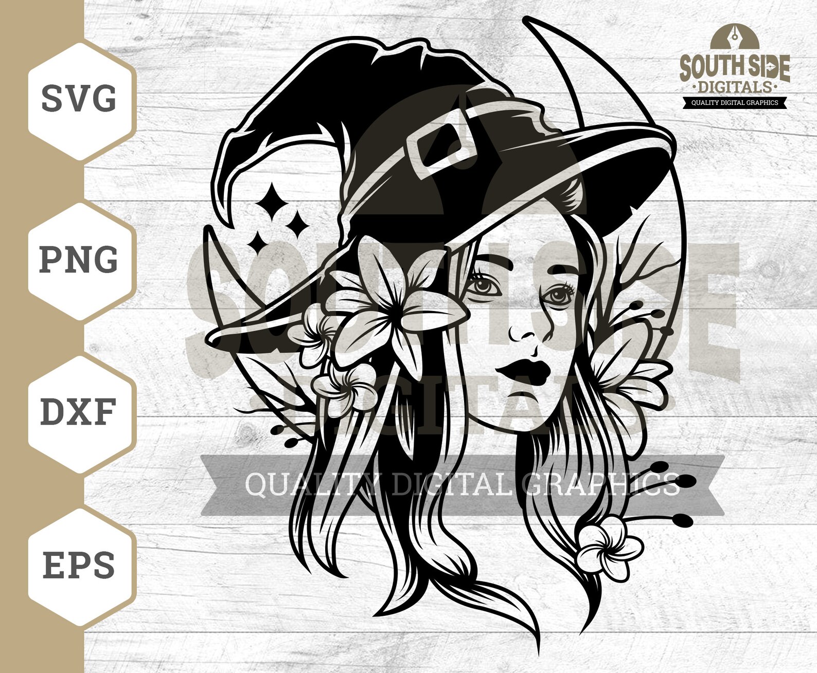 Witch SVG File Witch Svg Beautiful Witch Svg Beauty Witch - Etsy