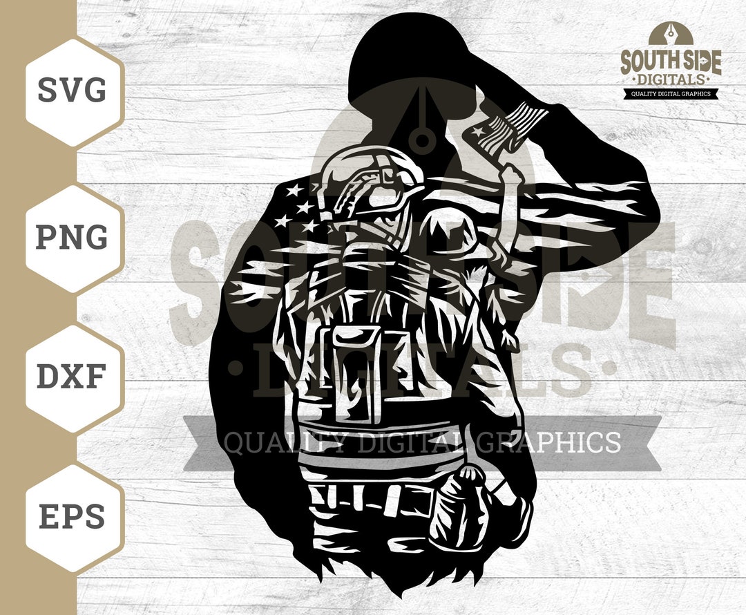 Soldier Dad and Daughter SVG File, Military Dad Svg, Fathers Love Svg ...