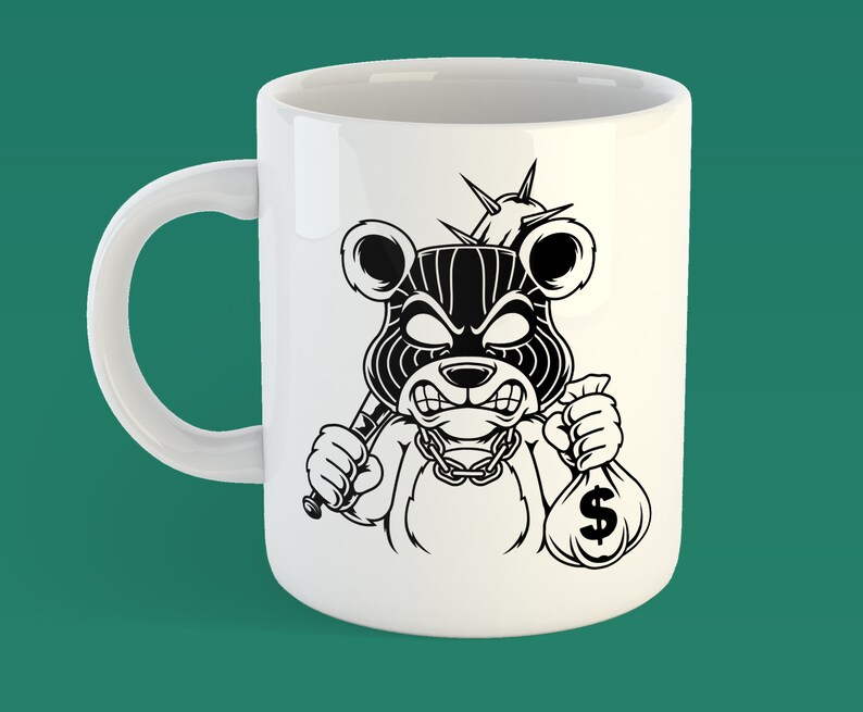 Bad Teddy Bear SVG File Bad Teddy Svg Angry Teddy Bear Svg - Etsy Canada