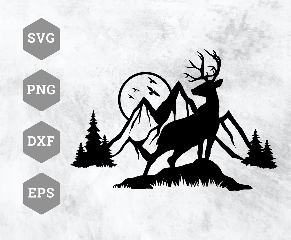 Deer Hunting Svg Files Deer Hunting Svg Outdoor Hunting Svg | Etsy