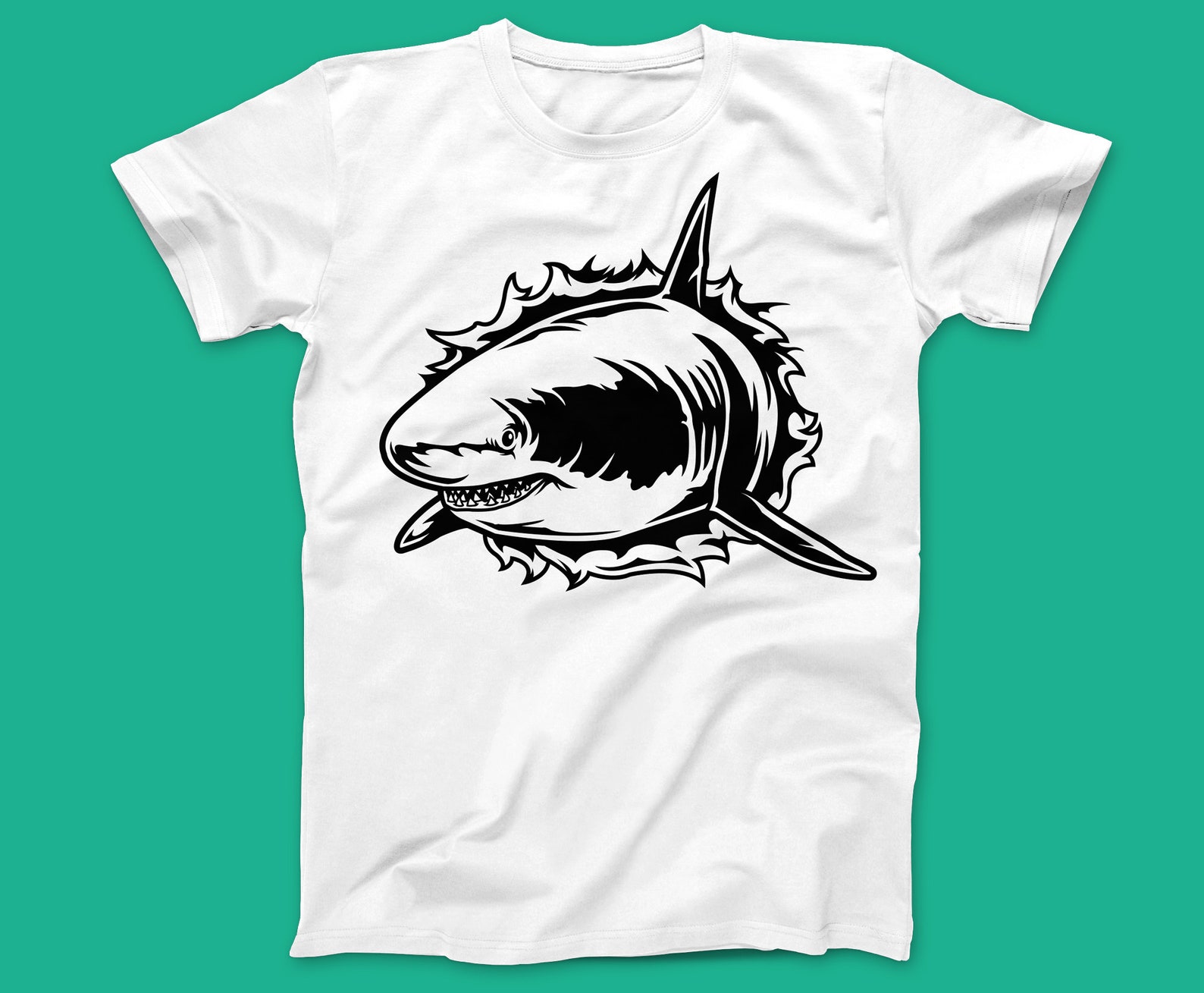 Shark SVG File Wild Shark Svg Shark in Ocean Svg Shark - Etsy