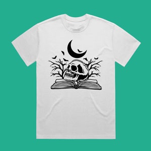 Horror Book Lovers Svg, Skull Book Svg, Horror Readers Club Svg, Skull ...