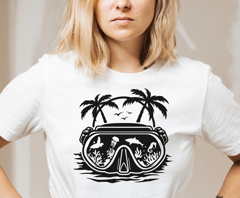 Scuba Diver Mask SVG File Scuba Mask Svg Divers Mask Svg | Etsy