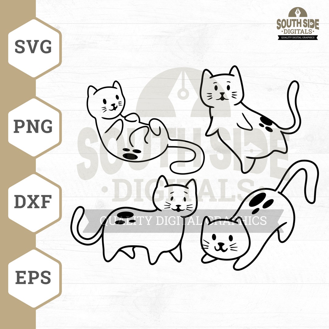 Cute Cat Bundle Svg, Cat Svg, Cute Cat Svg, Cat Png, Cute Cat Shirt ...