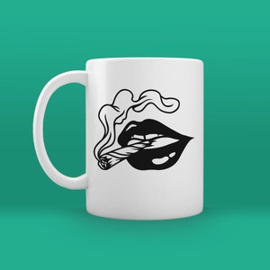 Lips Smoking Joints SVG File, Smoking Lips Svg, Lips Smoking Svg ...