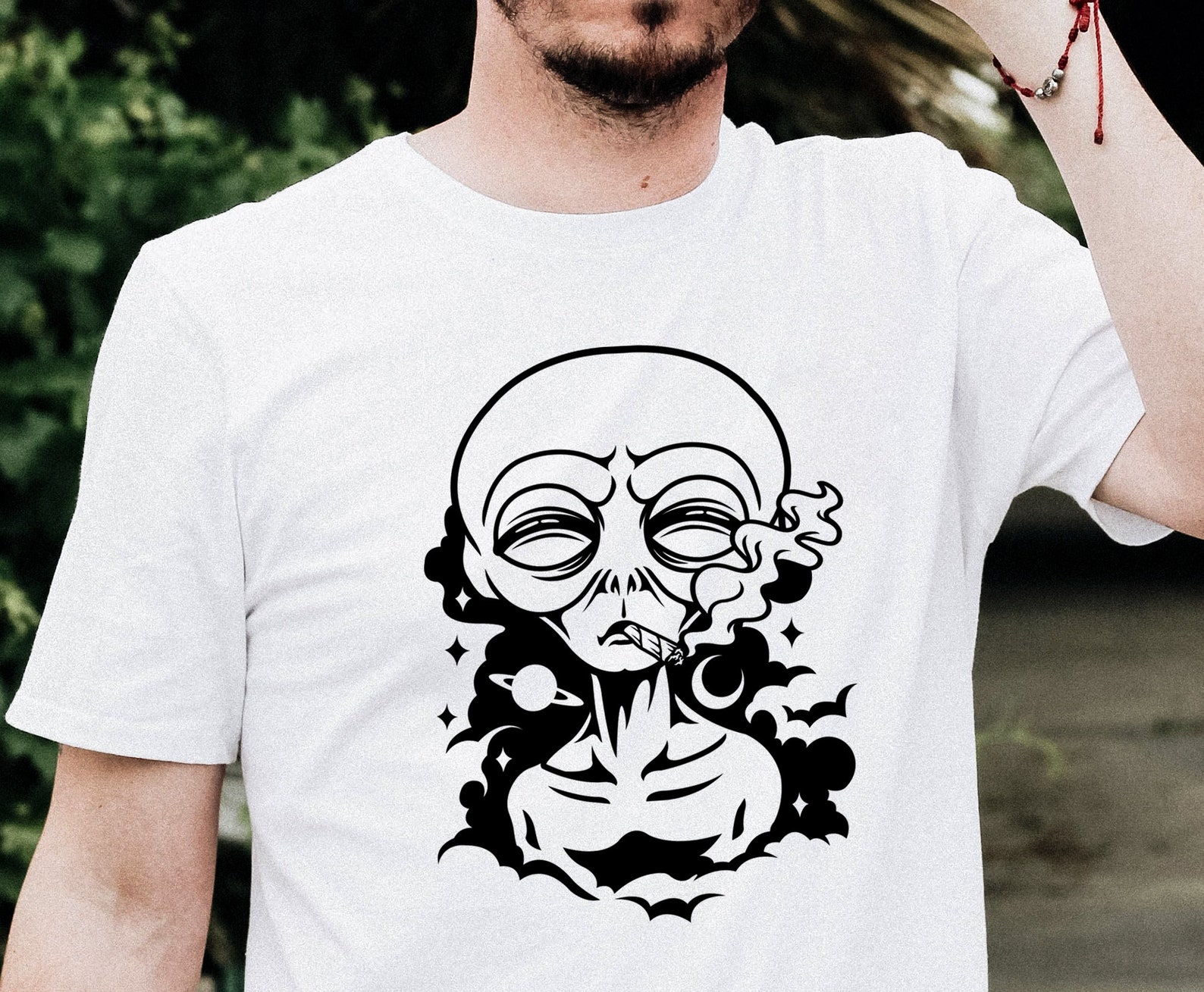 Smoking Alien SVG File Alien Smoking Svg Alien Svg Alien - Etsy