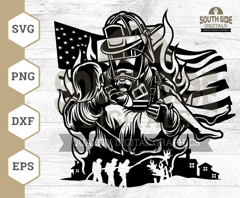 Firefighters SVG Fireman Svg Fireman Rescue Svg Rescue - Etsy