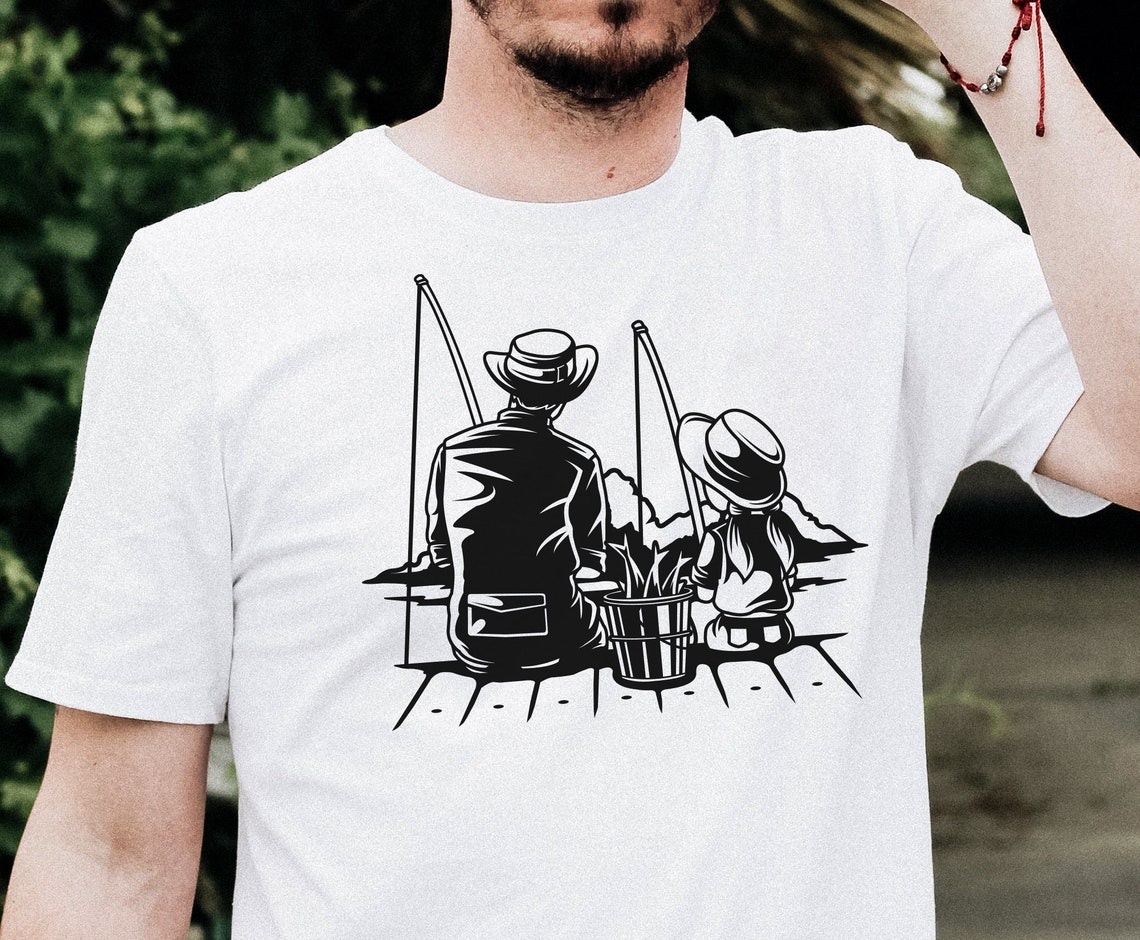 Dad and Daughter Fishing SVG Father Fishing Svg Daughter - Etsy UK