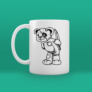 Scary Teddy Svg, Bad Teddy Svg, Angry Teddy Svg, Zombie Teddy Svg ...