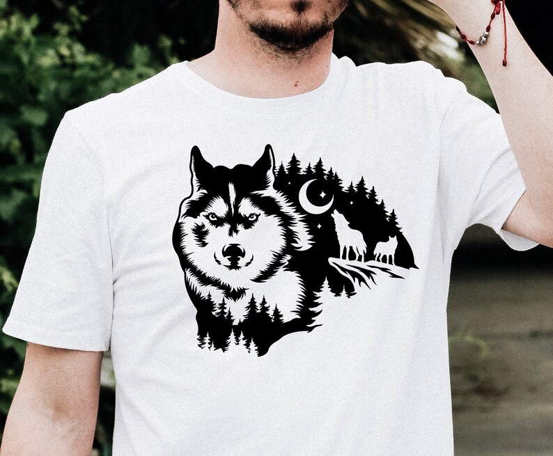 Howling Wolf SVG File Wolf Howl Svg Wild Wolf Svg Mountain - Etsy