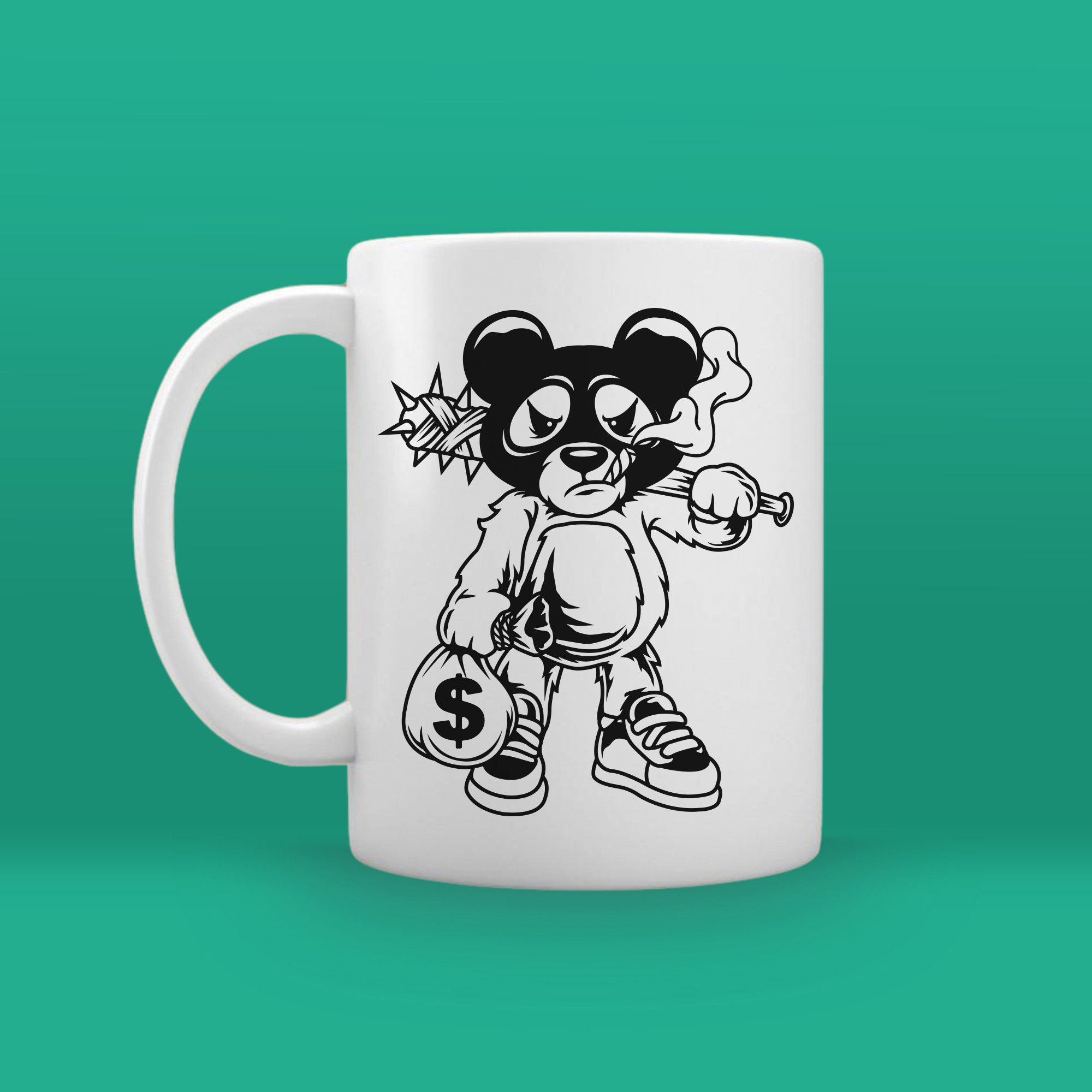 Gangster Teddy SVG File Bad Teddy Svg Angry Teddy Svg Teddy - Etsy Canada