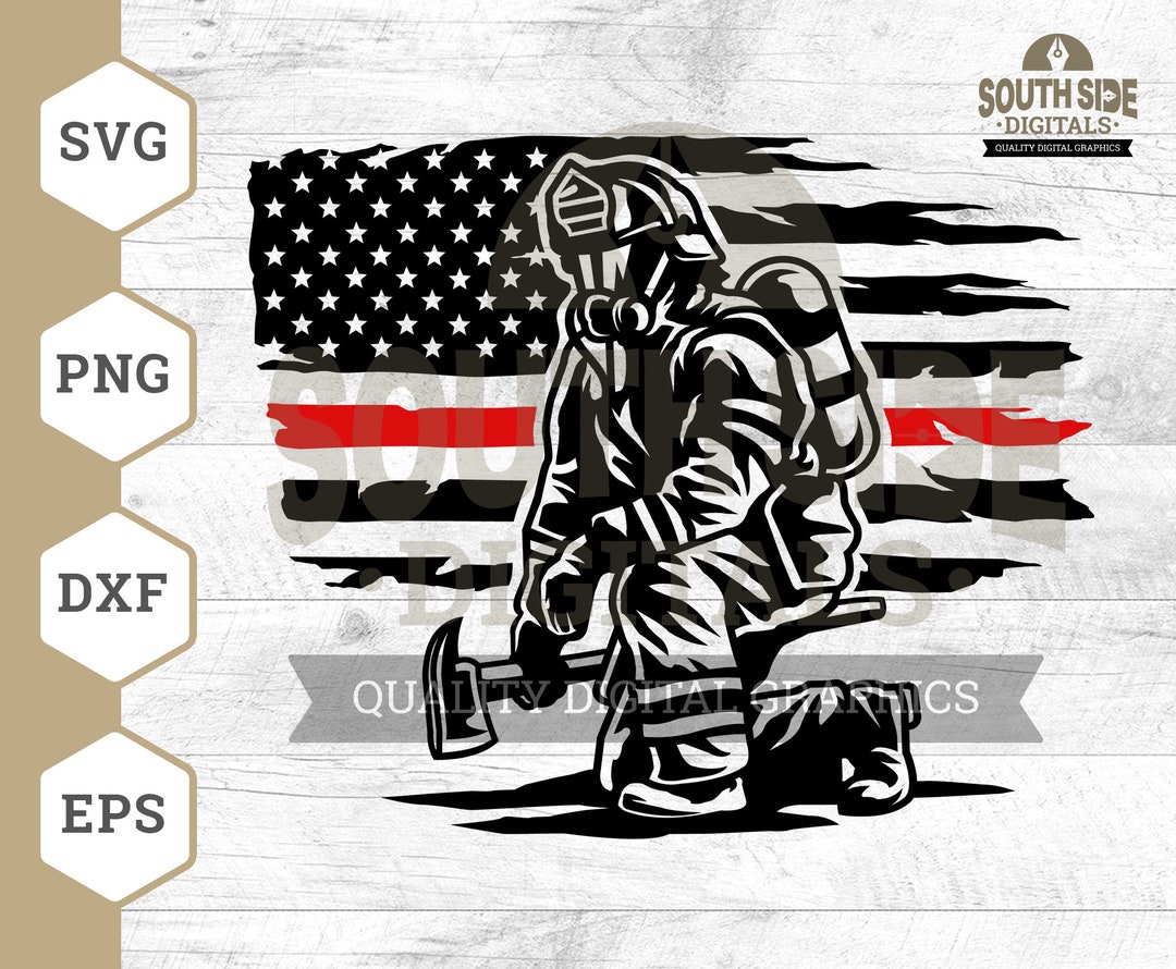 US Firefighter SVG File, American Firefighter Svg, Fireman Svg ...