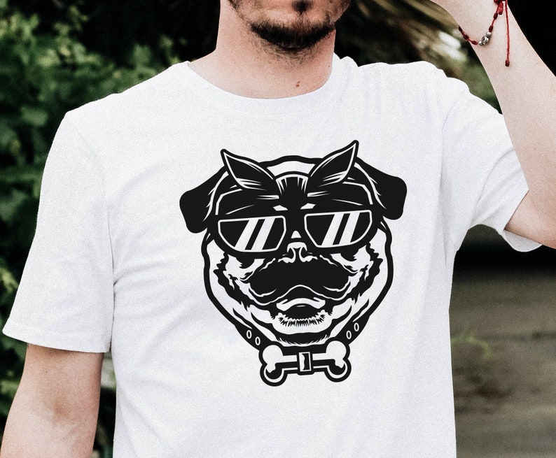 Pug Life SVG File Cute Pug Svg Gangster Pug Svg Pug Dog - Etsy
