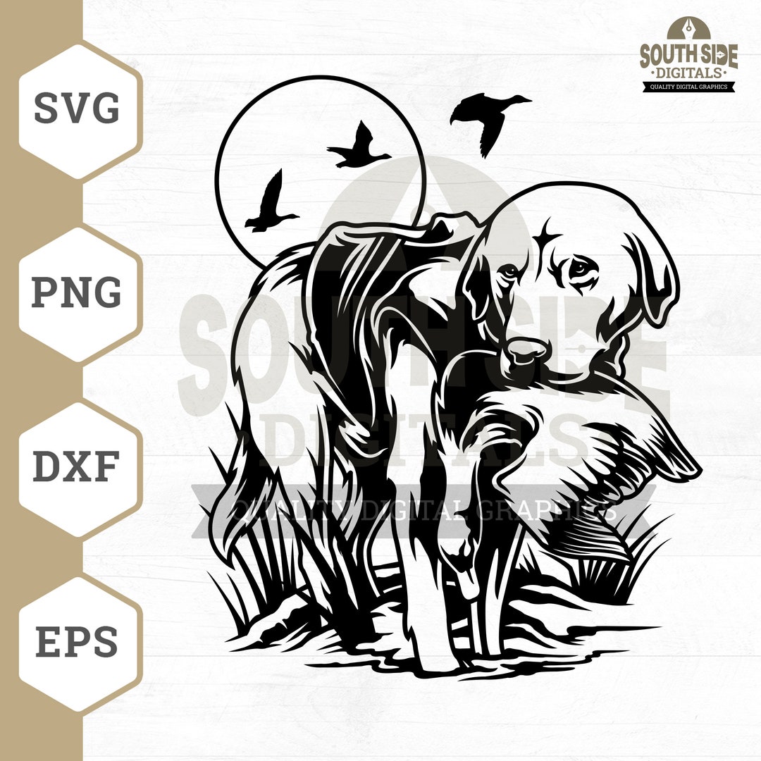 Duck Hunting Dog SVG File, Duck Hunter Svg, Hunting Dog Svg, Hunting ...