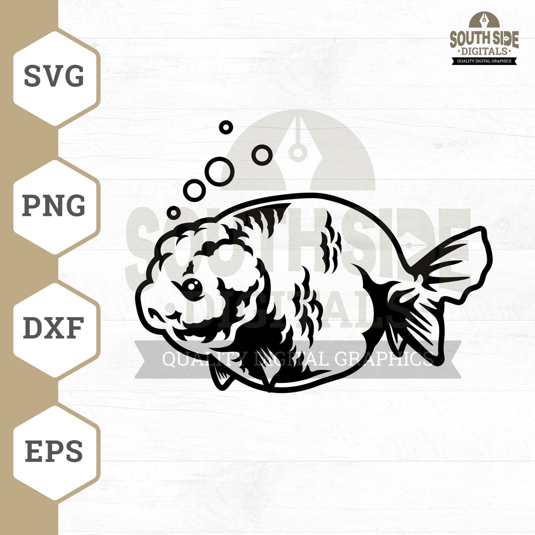 Ranchu Goldfish Svg, Cute Ranchu Svg, Goldfish Svg, Ornamental Fish Svg ...