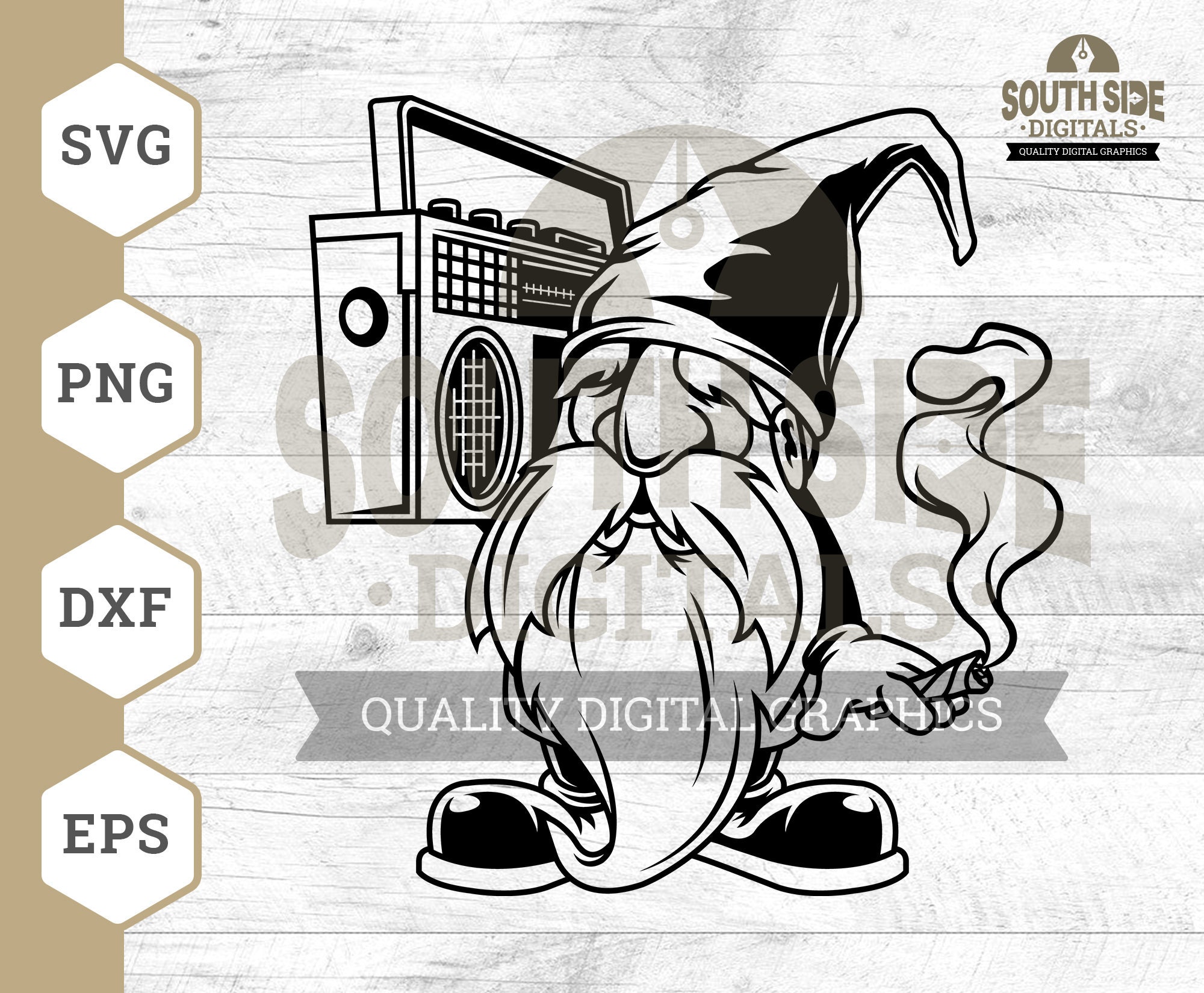 Smoking Gnome SVG File Gnome Music Svg Chill Gnome Svg High - Etsy Canada
