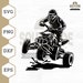 ATV Rider Svg, ATV Motocross Svg, ATV Racing Svg, All Terrain Vehicle ...