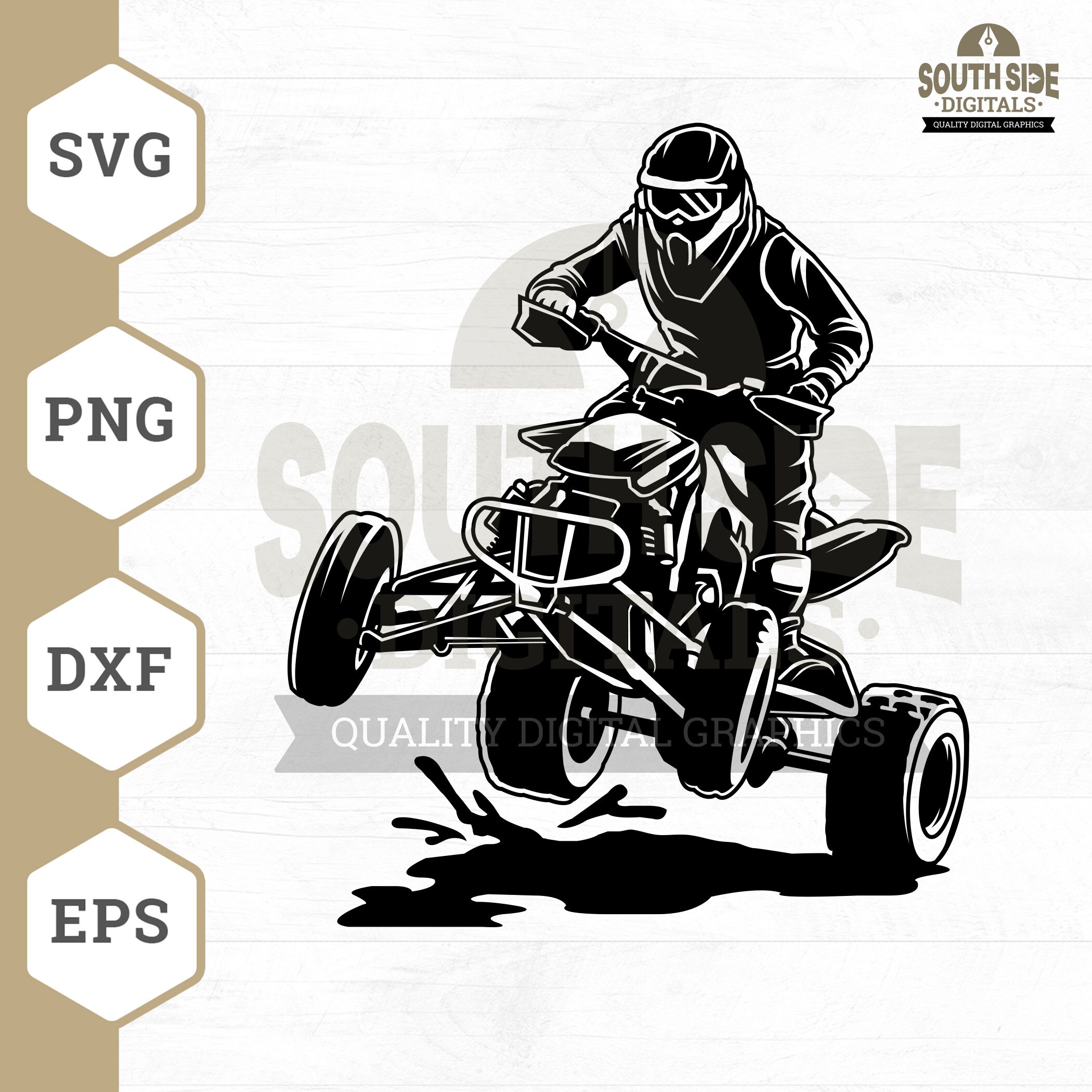ATV Rider Svg, ATV Motocross Svg, ATV Racing Svg, All Terrain Vehicle ...