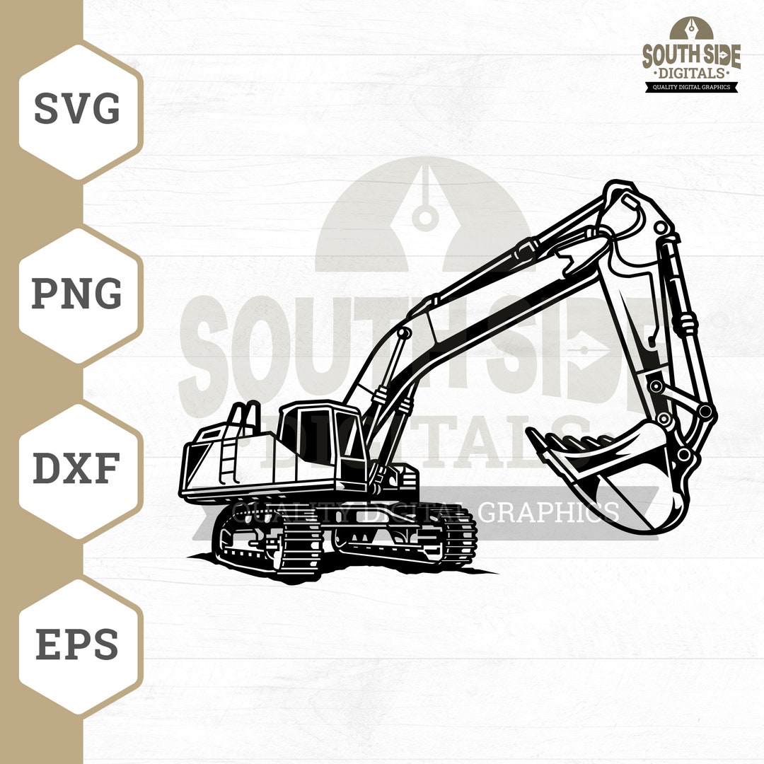 Excavator SVG Clipart: Heavy Equipment Cut Files (digital Download) - Etsy