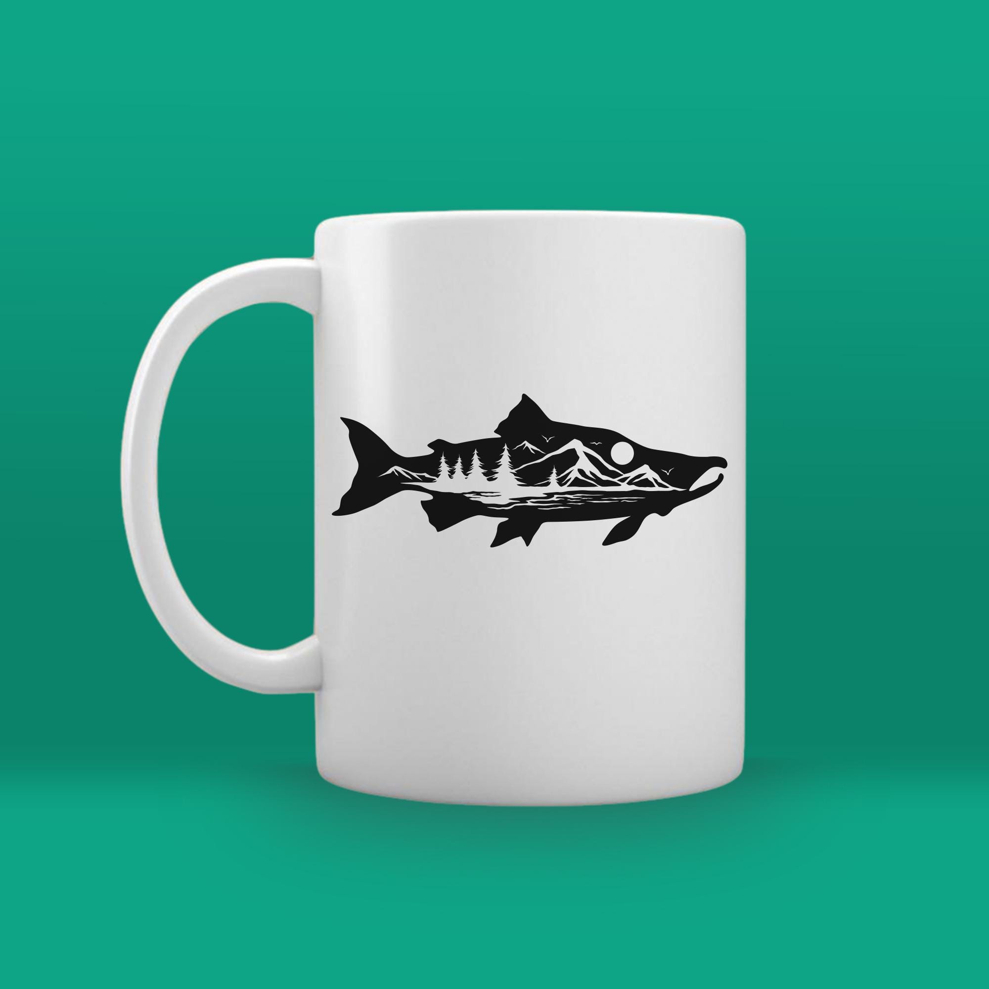 Salmon Fishing Svg, Salmon Fish Svg, Salmon Fish Png, Salmon Cut Files ...