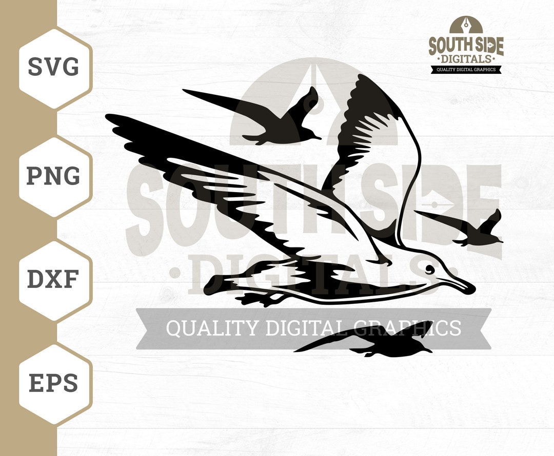 Seagull Svg File, Seagull Svg, Sea Bird Svg, Seagull Png, Seagull Shirt ...