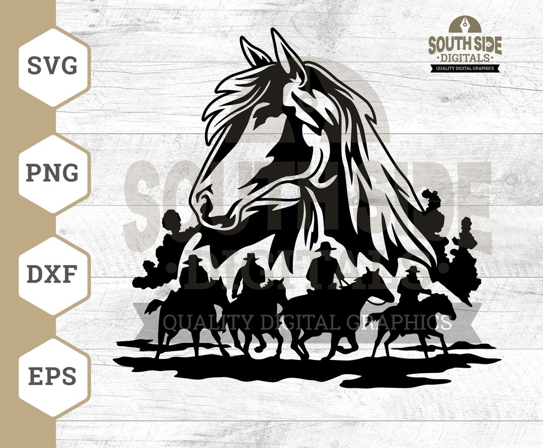 Cowboy Rides Svg Horse Rider Svg Rider Horse Svg Cowboy - Etsy