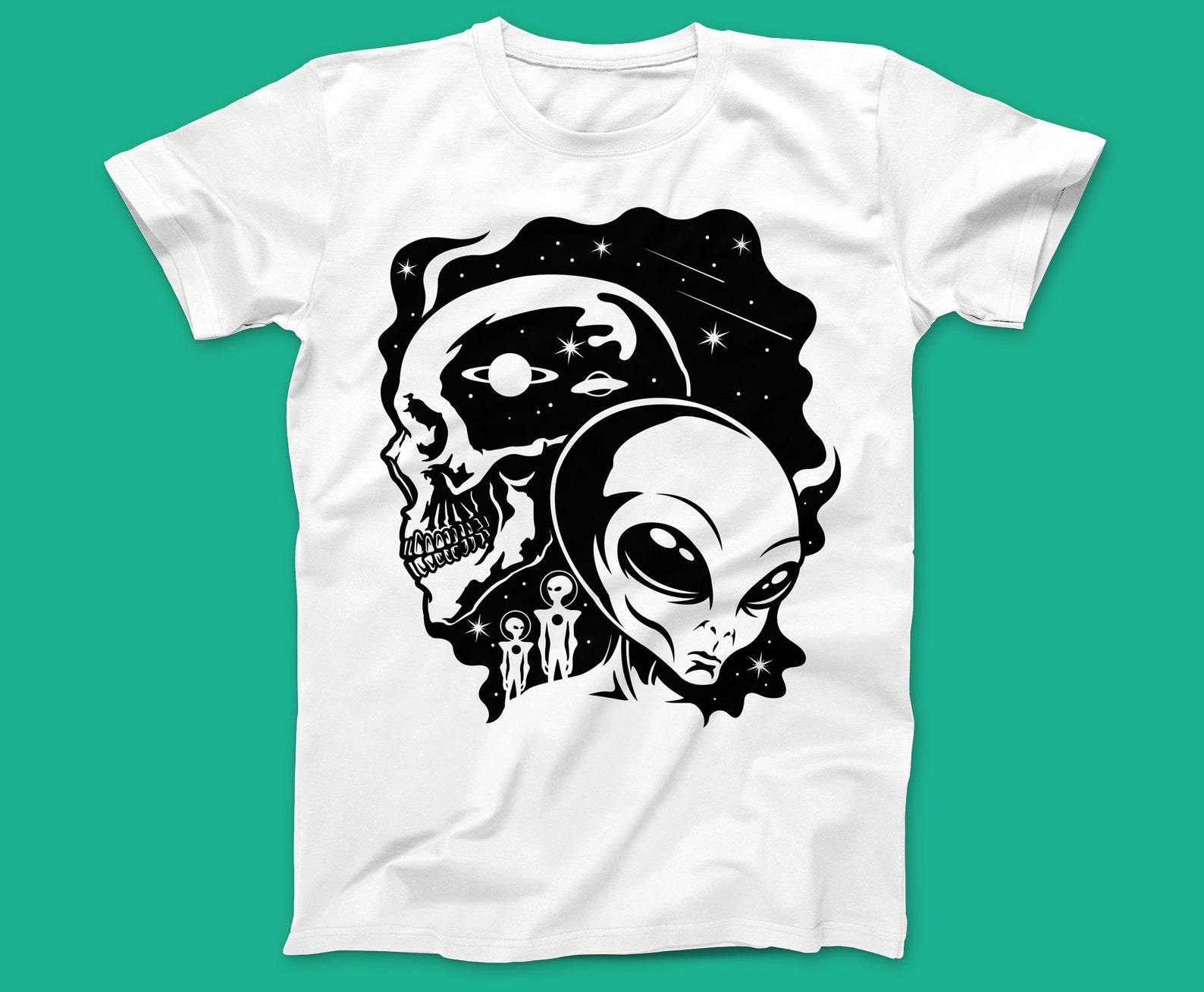 Skull Alien SVG File Alien Skull Svg Extraterrestrial Svg - Etsy