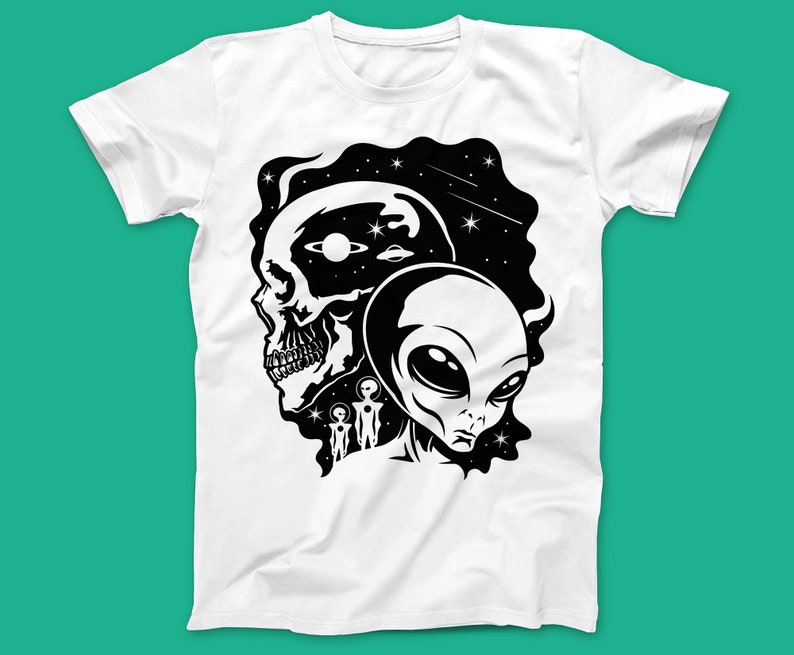 Skull Alien SVG File Alien Skull Svg Extraterrestrial Svg - Etsy