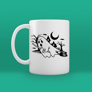 Flying Ghost Svg, Floating Ghost Svg, Ghost With Broom Svg, Ghost Svg ...