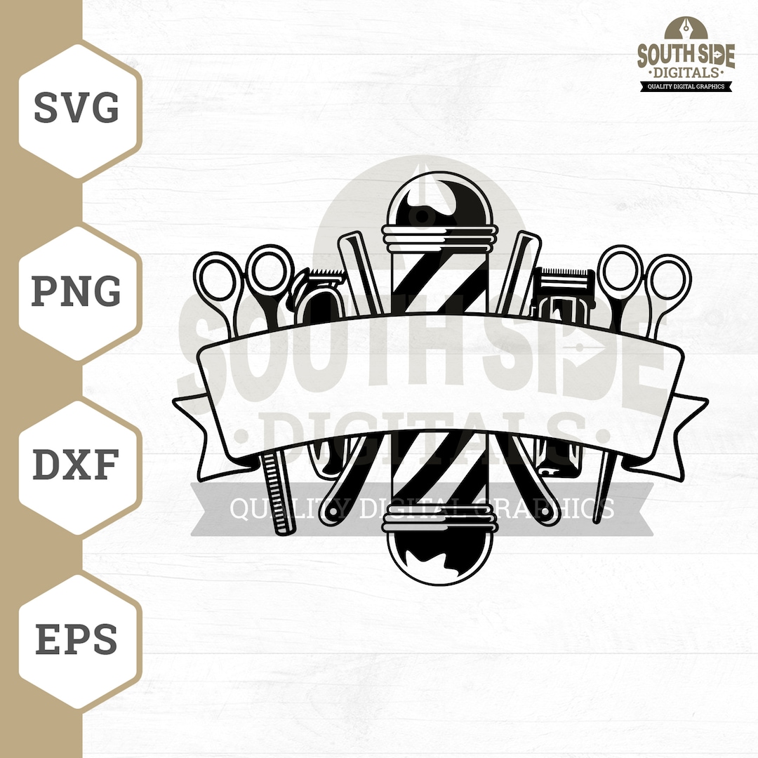 Barbershop Tools Svg, Barber Tools Svg, Hair Stylist Svg, Barber Tools ...