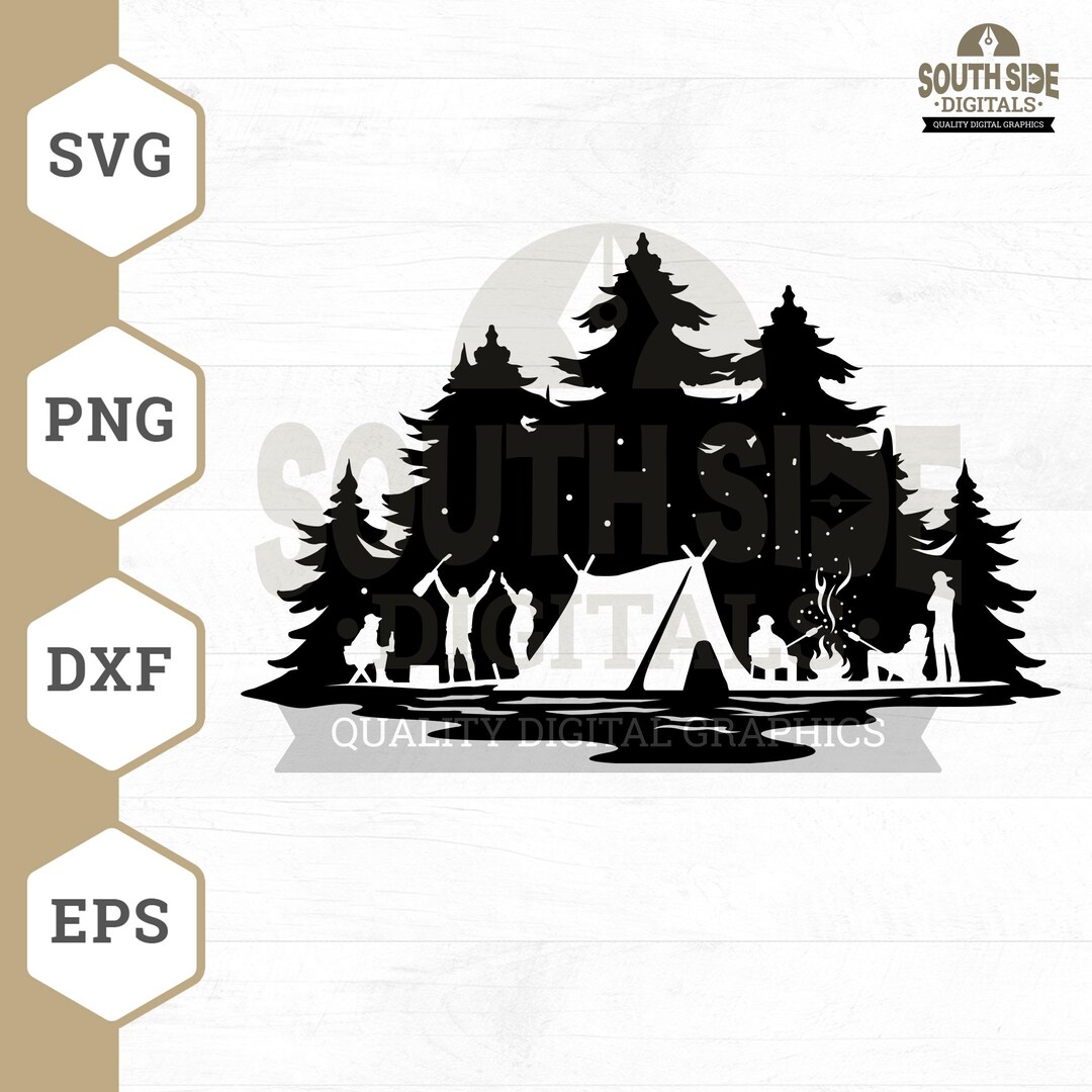 Camping Life SVG File, Nature Camp Svg, Camping Svg, Forest Camping Svg ...