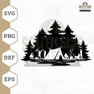 Camping Life SVG File, Nature Camp Svg, Camping Svg, Forest Camping Svg ...