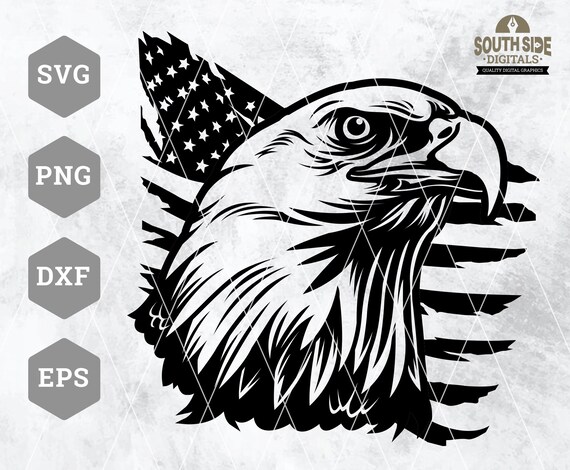 American Flag Eagle SVG File US Flag Svg American Eagle Svg - Etsy