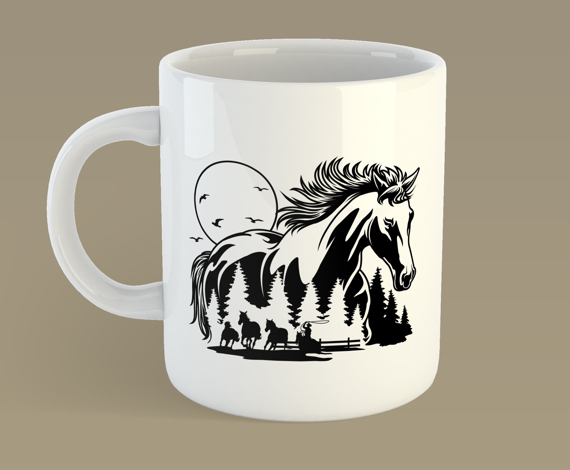 Mustang Caballo SVG Archivo Mustang svg Horse svg Running | Etsy