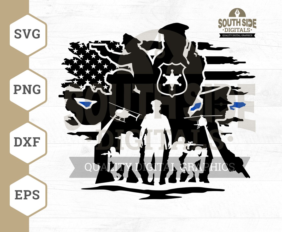 US Police Svg, American Police Svg, Police Svg, US Police Png, US ...