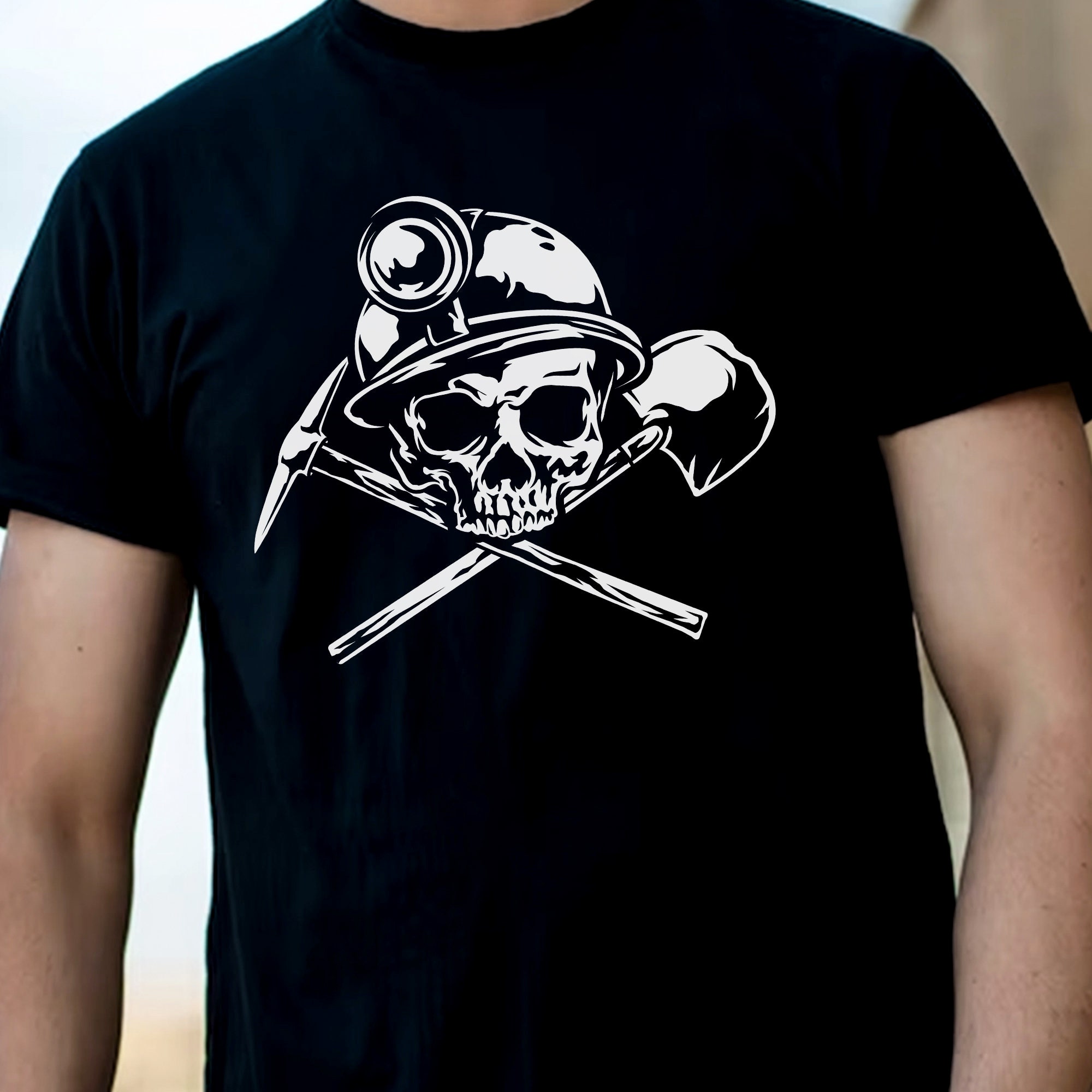 Skull Miner SVG File Skull Miner Svg Coal Mining Svg Miner - Etsy