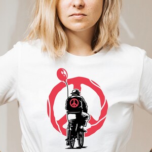 Peace Bike SVG File, Bike for Peace Svg, Peace Sign Svg, Men Bike Svg ...