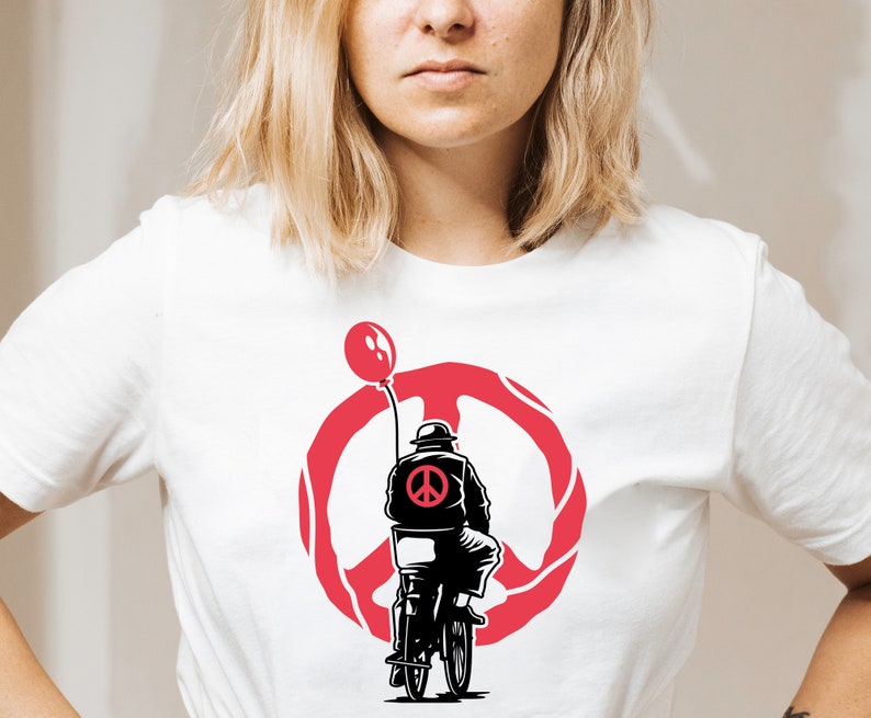 Peace Bike SVG File Bike for Peace Svg Peace Sign Svg Men - Etsy