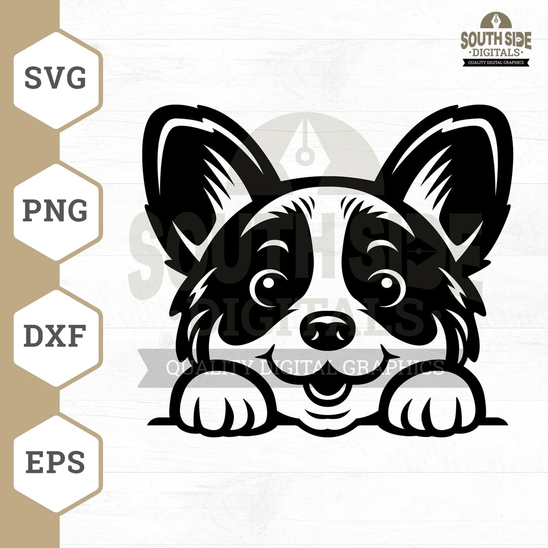 Peeking Corgi Svg, Cute Corgi Svg, Corgi Puppy Svg, Peeking Corgi Png ...