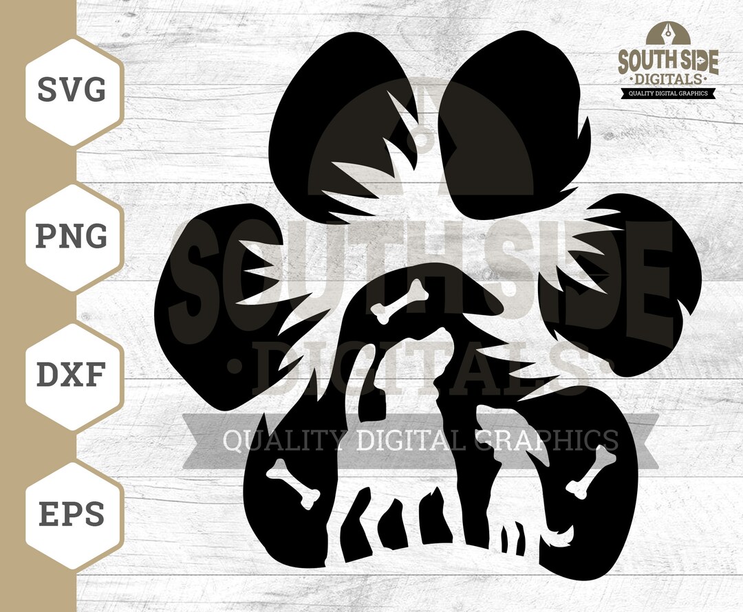 Dog Paw Print Svg, Cute Dog Paw Print Svg, Dog Paw Svg, Paw Print Svg ...
