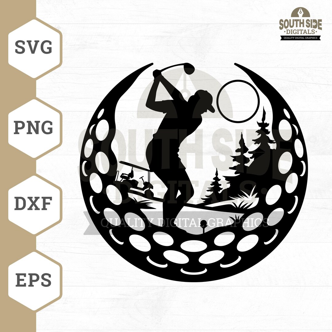 Female Golfer SVG: Golf Player Clipart, Shirt Design (digital Files) - Etsy