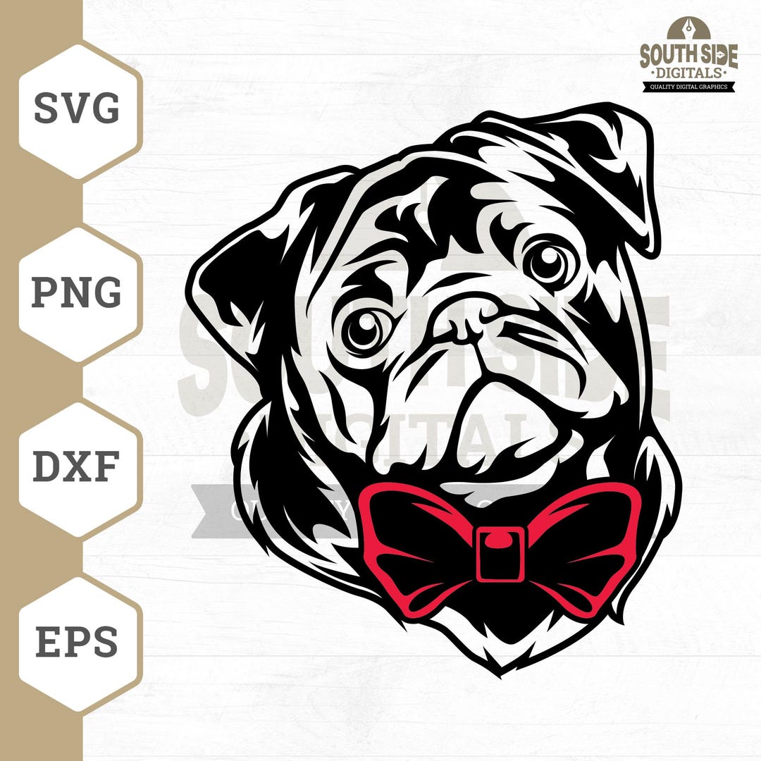 Pug SVG File, Pug Life Svg, Pug Dog Svg, Pug Love Svg, Pug Shirt, Pug ...