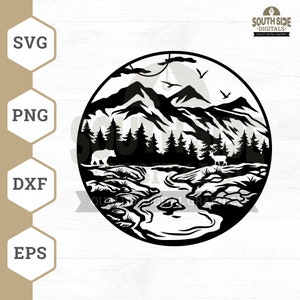 Forest River SVG File, Nature Svg, Forest Svg, Rivers Svg, Nature ...