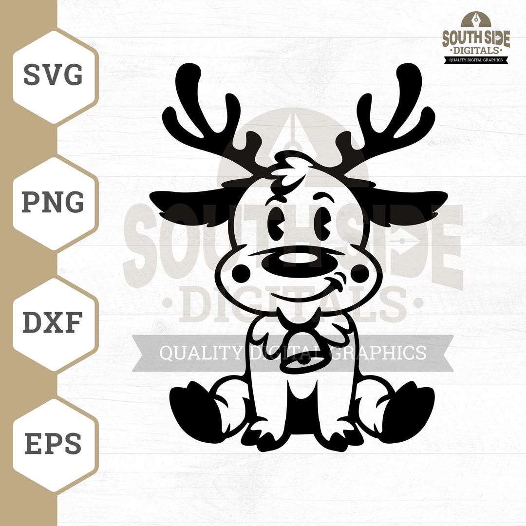 Christmas Reindeer Svg, Reindeer Svg, Christmas Svg, Christmas Reindeer ...
