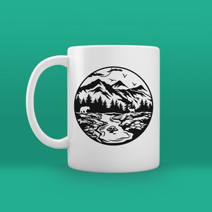 Forest River SVG File, Nature Svg, Forest Svg, Rivers Svg, Nature ...