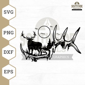 Deer Antlers Svg, Deer Svg, Elk Antlers Svg, Deer Antlers Png, Deer ...