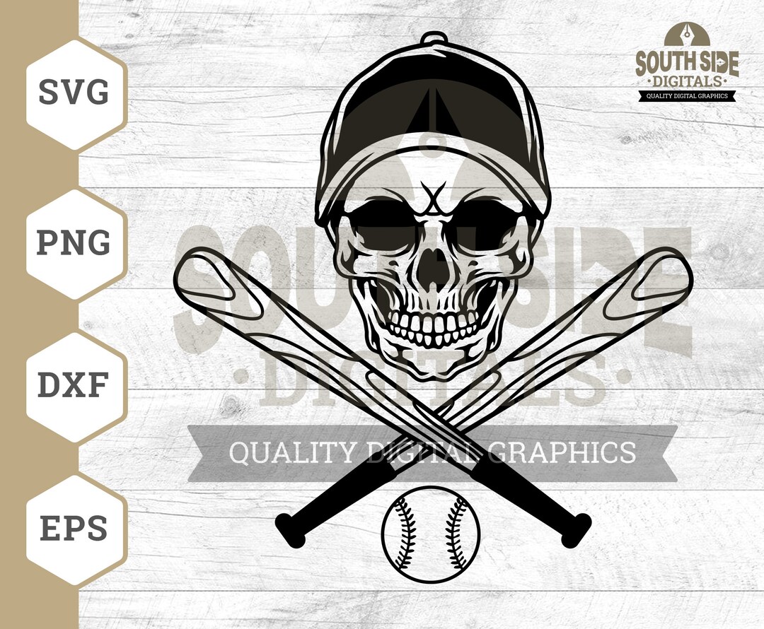 Baseball Skull Svg Skull Baseball Svg Baseball Svg Skull - Etsy