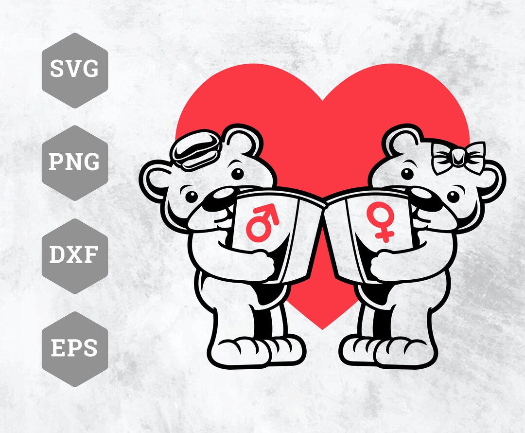 Valentines Bear SVG File, Love Bear Svg, Happy Valentines Day Svg, Bear ...