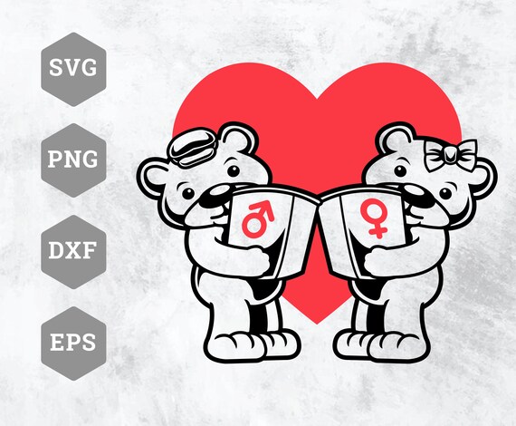 Valentines Bear SVG File Love Bear Svg Happy Valentines Day | Etsy