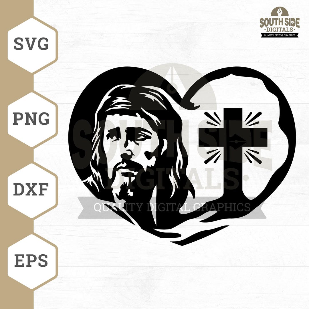 Heart Cross Svg, Jesus Svg, Crucifix Svg, Religious Svg, Waymaker Svg ...